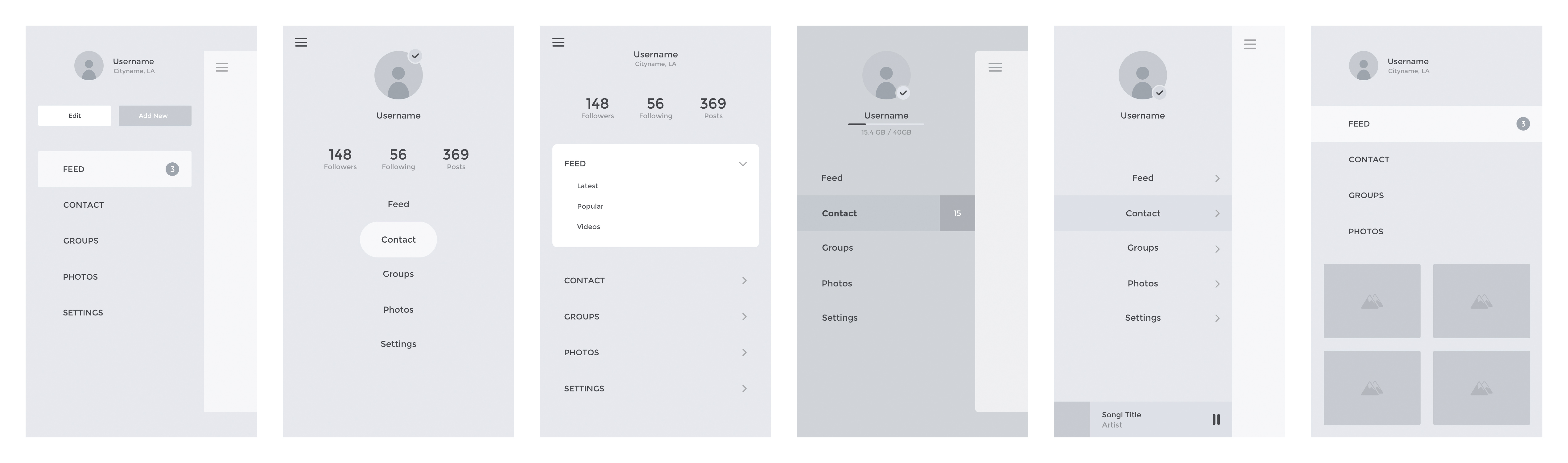 Codama iOS Wireframe UI Kit by Qo7 | ThemeForest